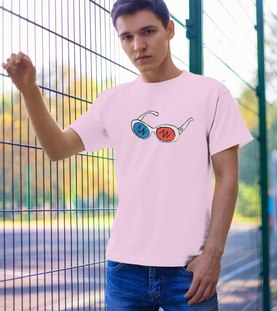 George 3D Goggles Blue Red Lenses T-Shirt