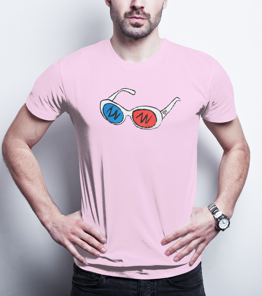 George 3D Goggles Blue Red Lenses T-Shirt