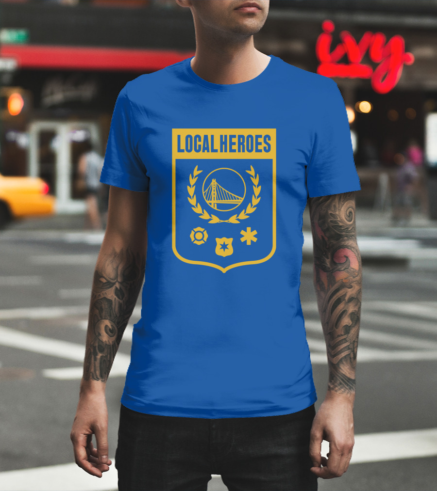 Local Heroes Badge With Bridge And Emblems T-Shirt