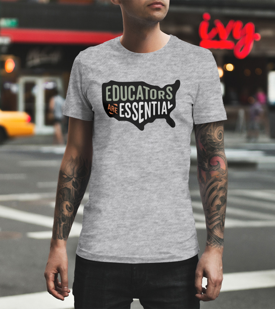 Educators Are Essential USA Map T-Shirt
