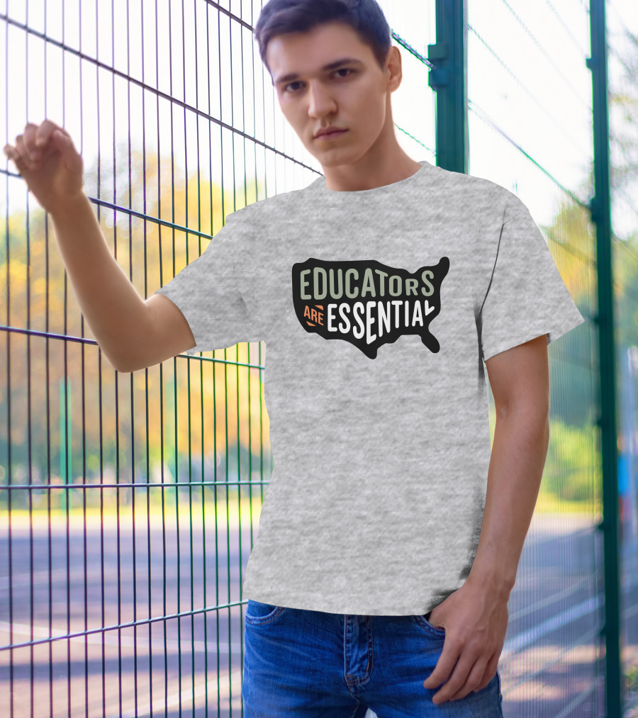 Educators Are Essential USA Map T-Shirt