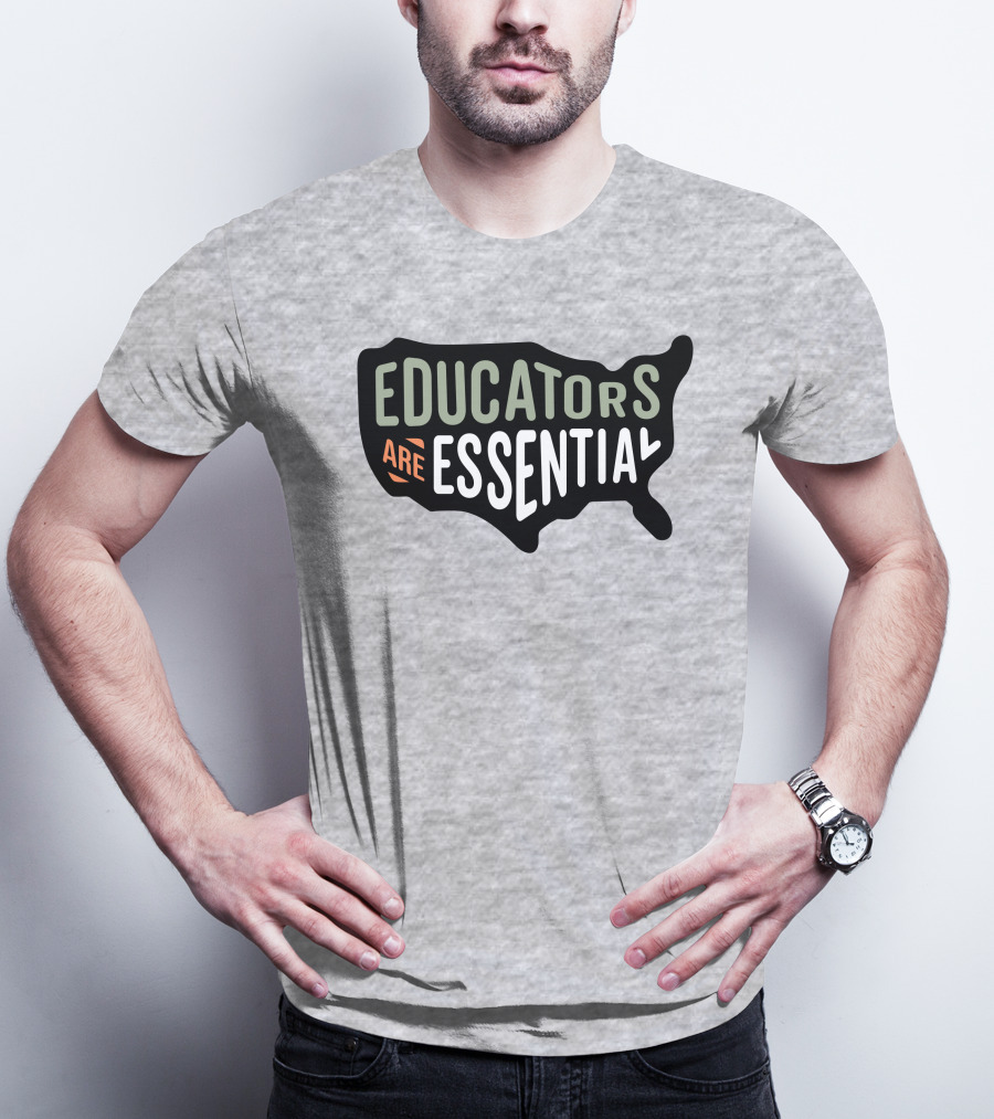 Educators Are Essential USA Map T-Shirt