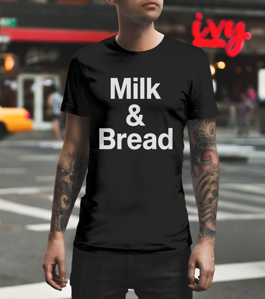 Milk And Bread Classic Minimalist Text T-Shirt
