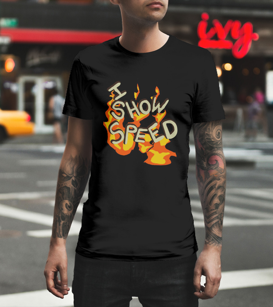 I Show Speed Fire Flames Bro T-Shirt