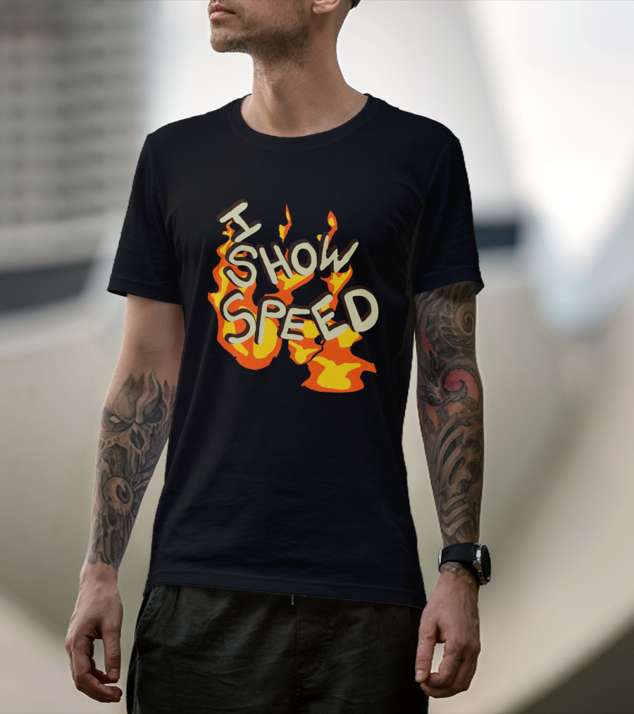 I Show Speed Fire Flames Bro T-Shirt