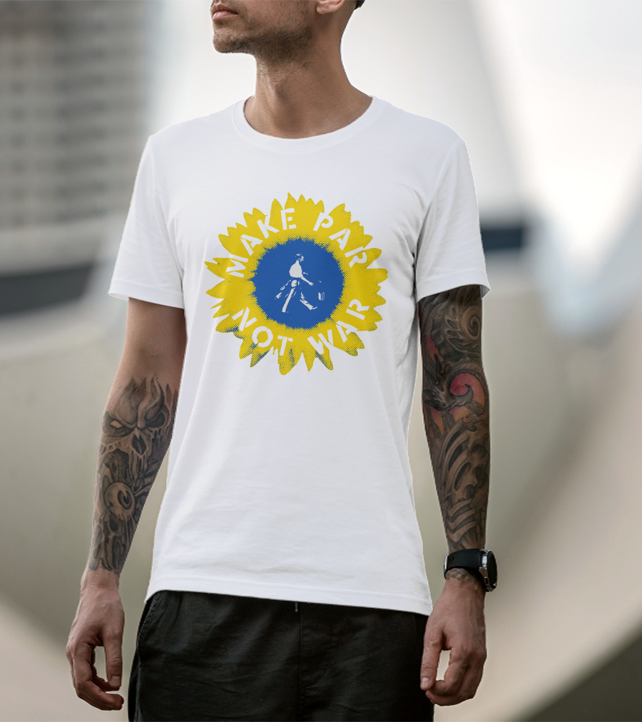 Make Par Not War Sunflower Linksoul Merch Charity T-Shirt