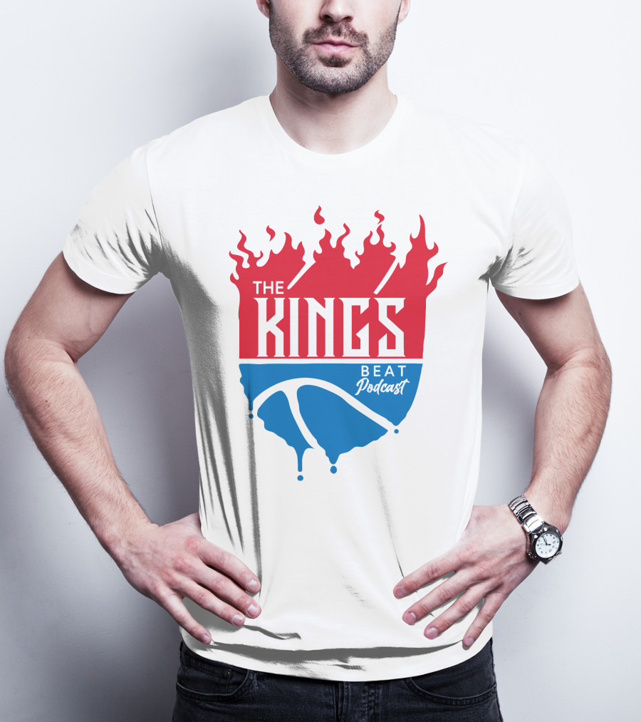 The Kings Beat Podcast Flame Basketball Drip T-Shirt
