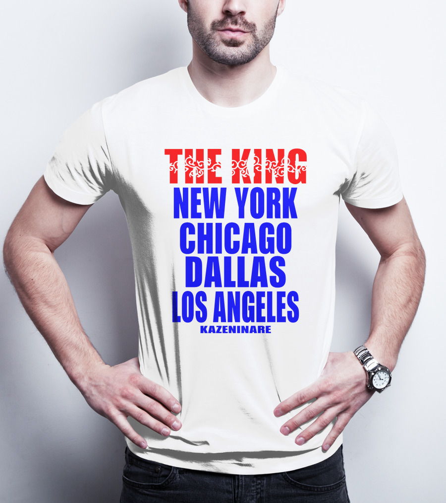 Minoru Suzuki The King New York Chicago Dallas Los Angeles Kazeninare NJPW1972 Shop T-Shirt