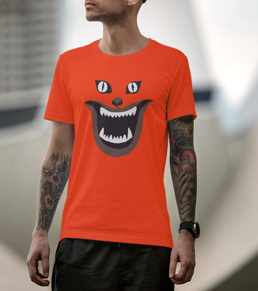 Criterion Channel The Criterion House Horror Cat Face Criterion Merch T-Shirt