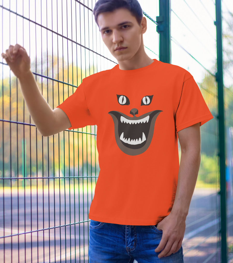 Criterion Channel The Criterion House Horror Cat Face Criterion Merch T-Shirt