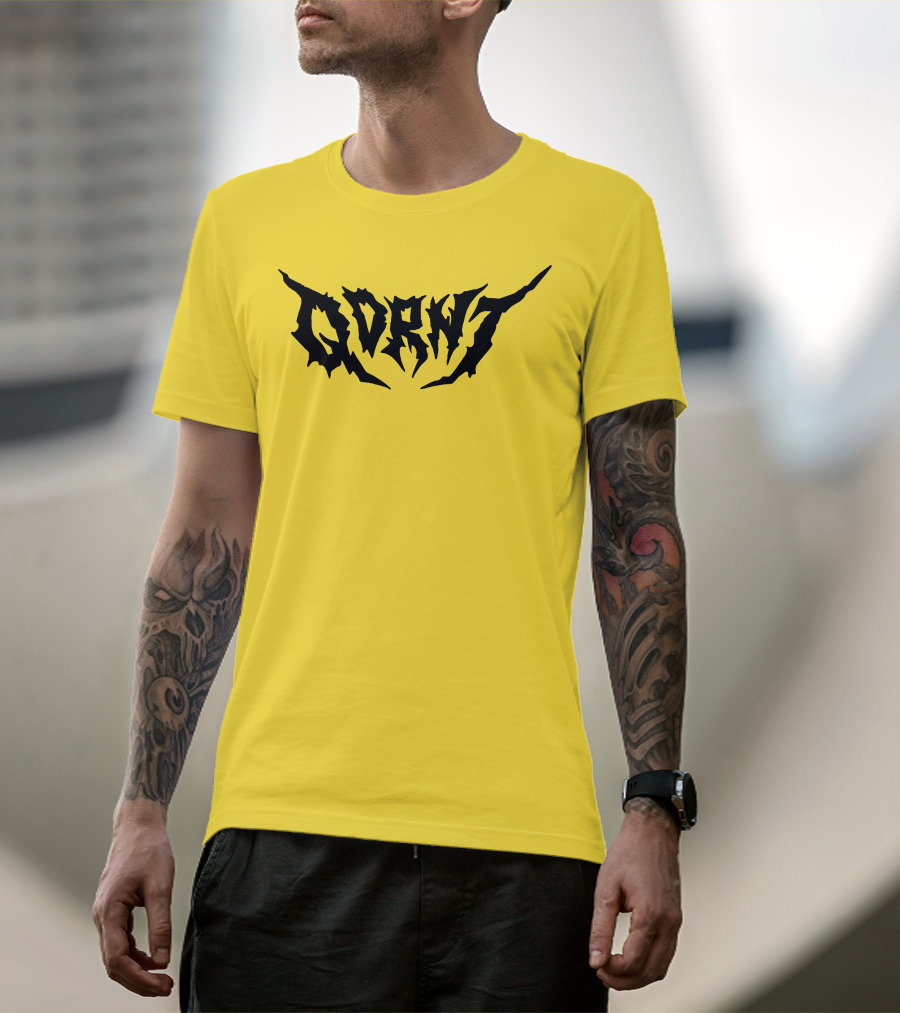 Qdrnt Gothic Style Text With Jagged Font T-Shirt
