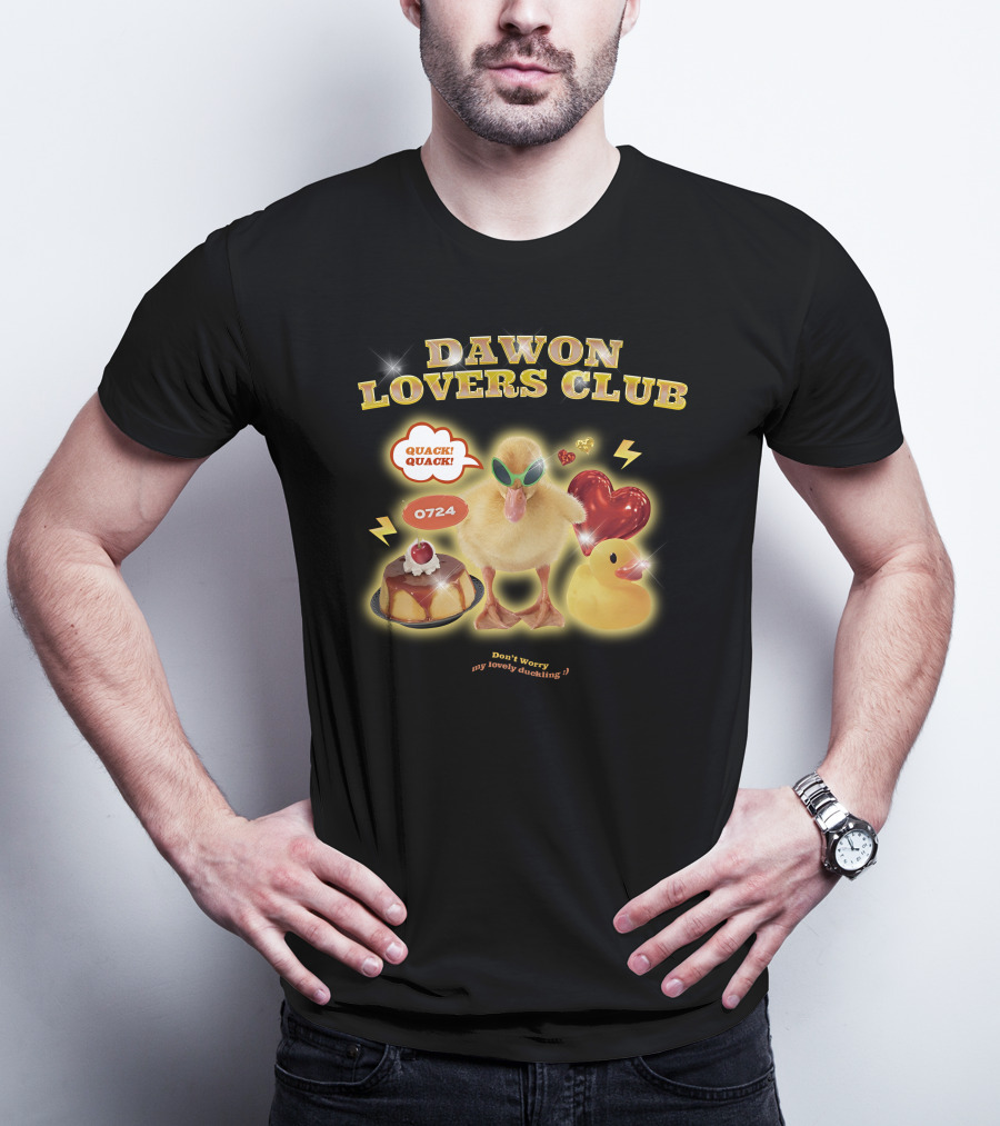 DAWON LOVERS CLUB Quack Quack 0724 Don't Worry My Lovely Duckling T-Shirt