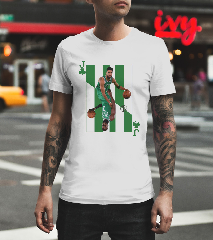 Jason Tatum And Jaylen Brown The Jays Boston Celtics Playing Card T-Shirt