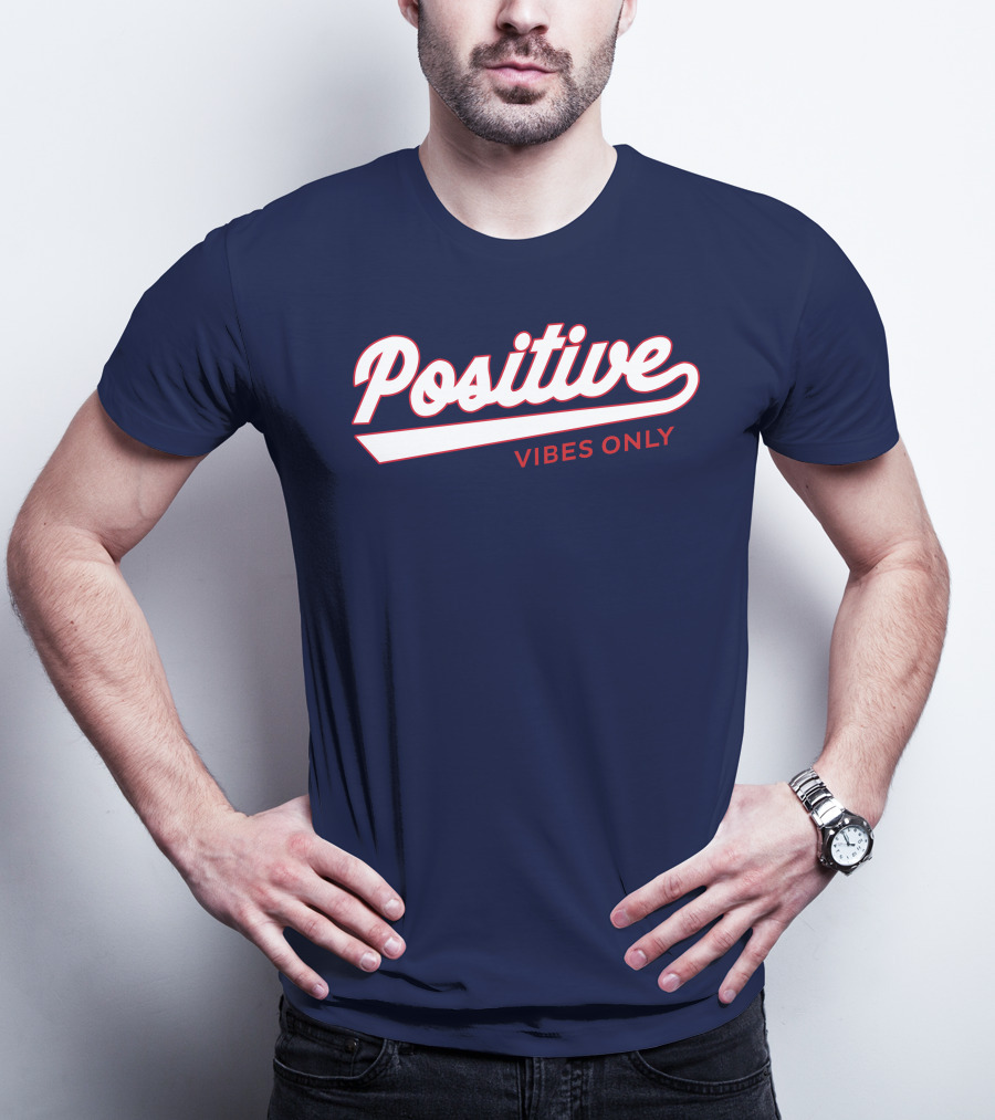Positive Vibes Only Football T-Shirt