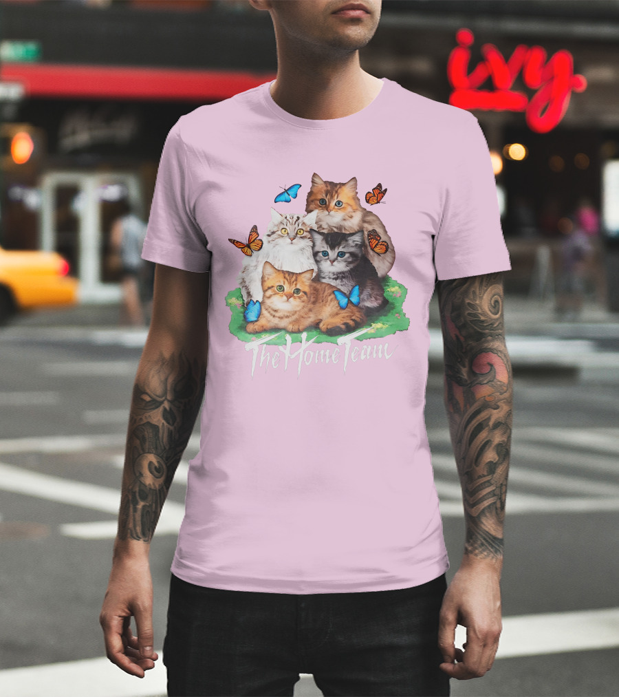 Kittens The Home Team Butterflies T-Shirt