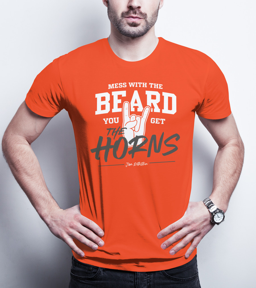 Mess With The Beard You Get The Horns Jon Rothstein T-Shirt