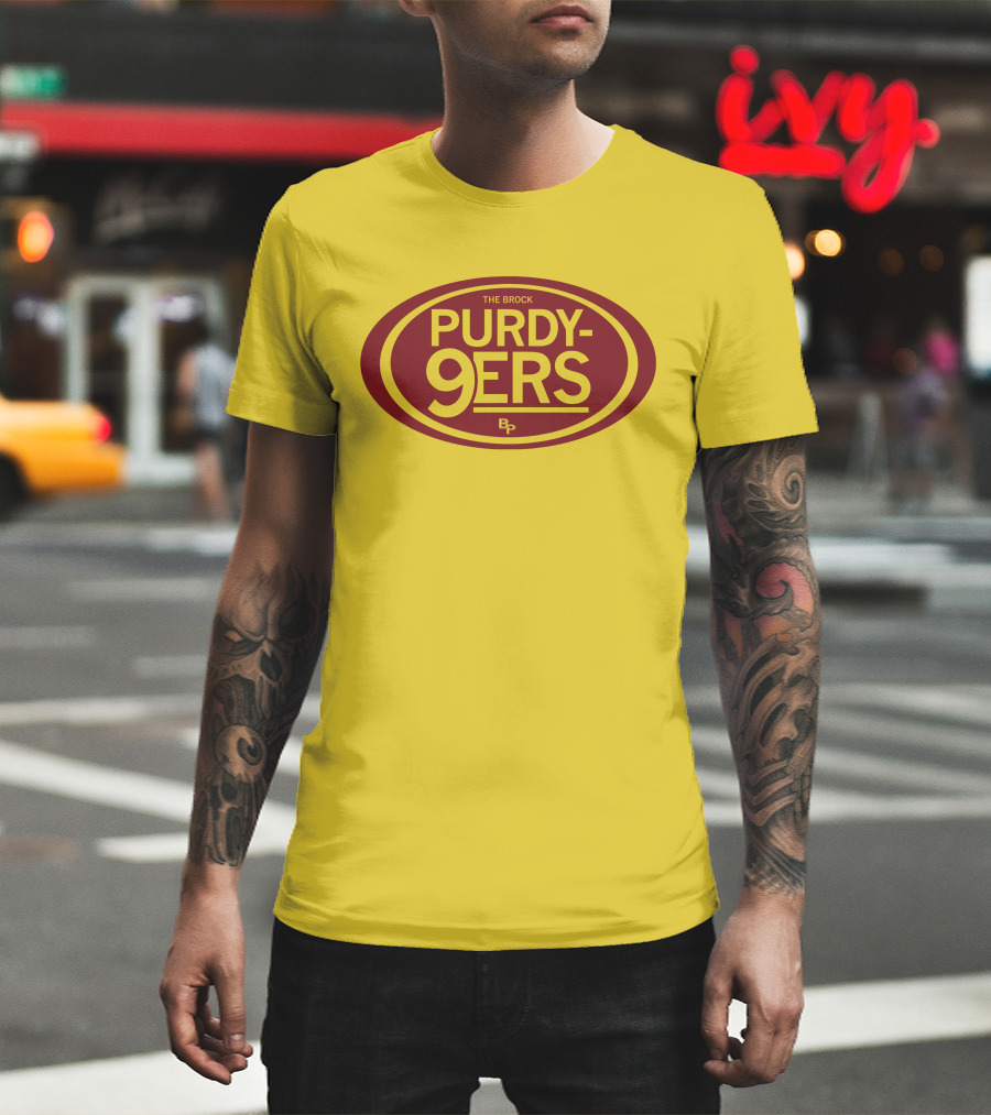 The Brock Purdy-9Ers BP Logo Oval T-Shirt