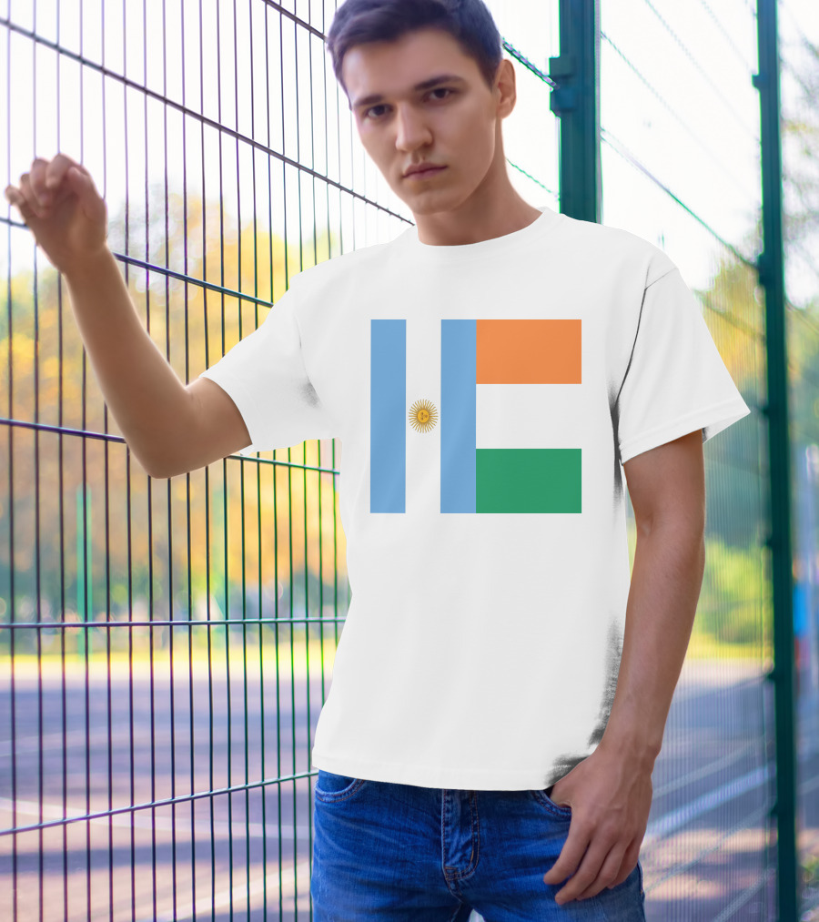 Argentina Flag Ireland Flag T-Shirt