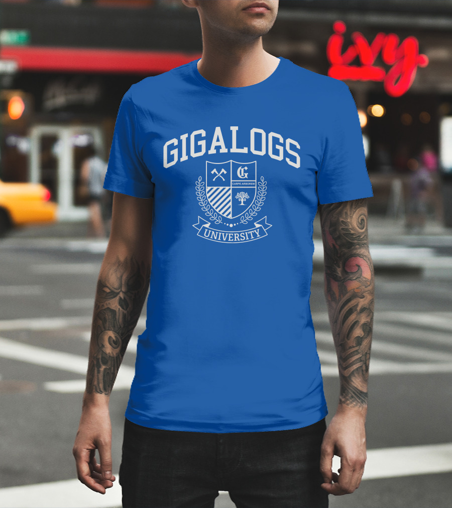 Gigalogs University Carpe Arborem Crest T-Shirt