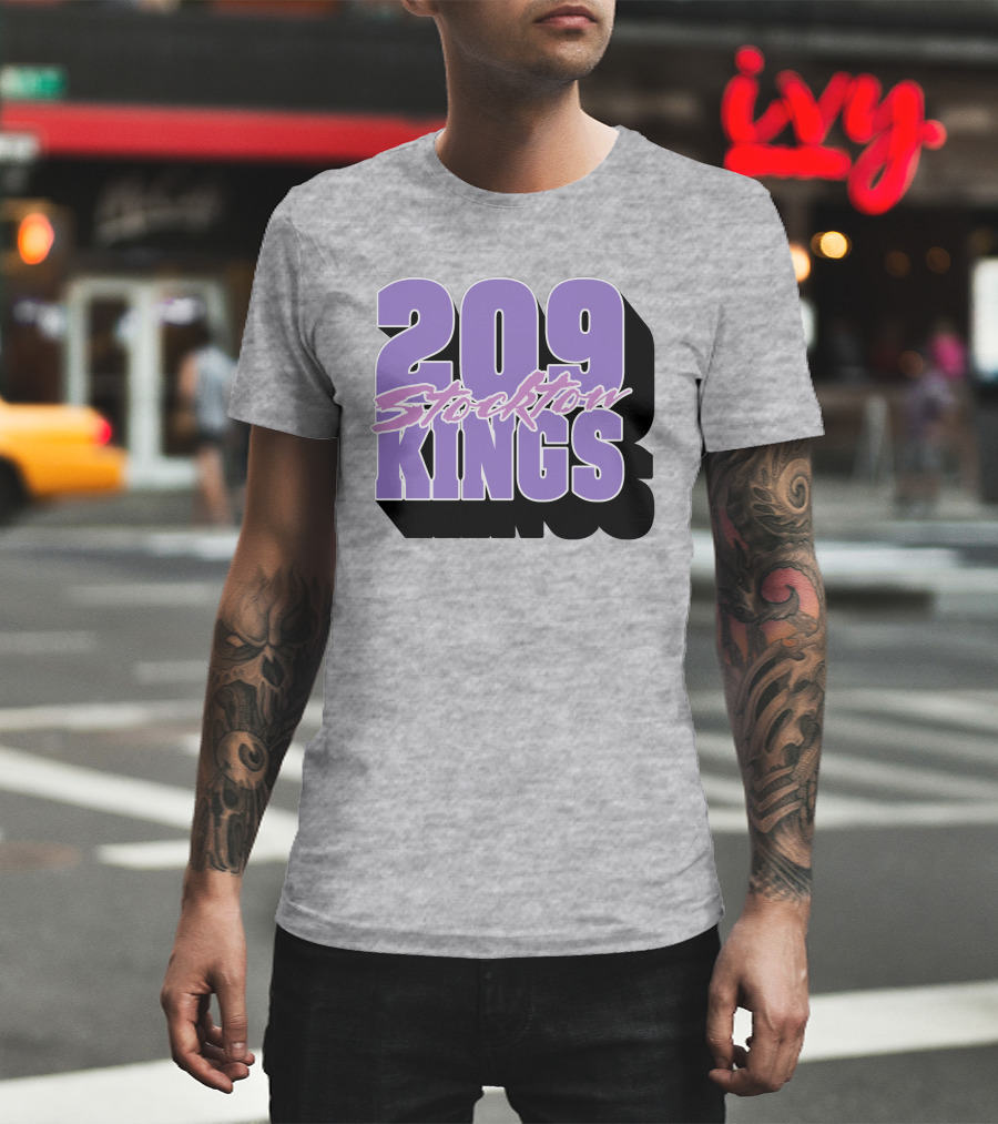 209 Stockton Kings Basketball Team T-Shirt
