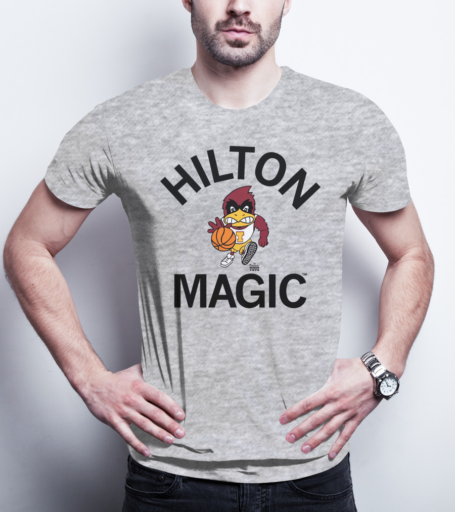 Hilton Magic Basketball Vintage Cyclone 1974 T-Shirt