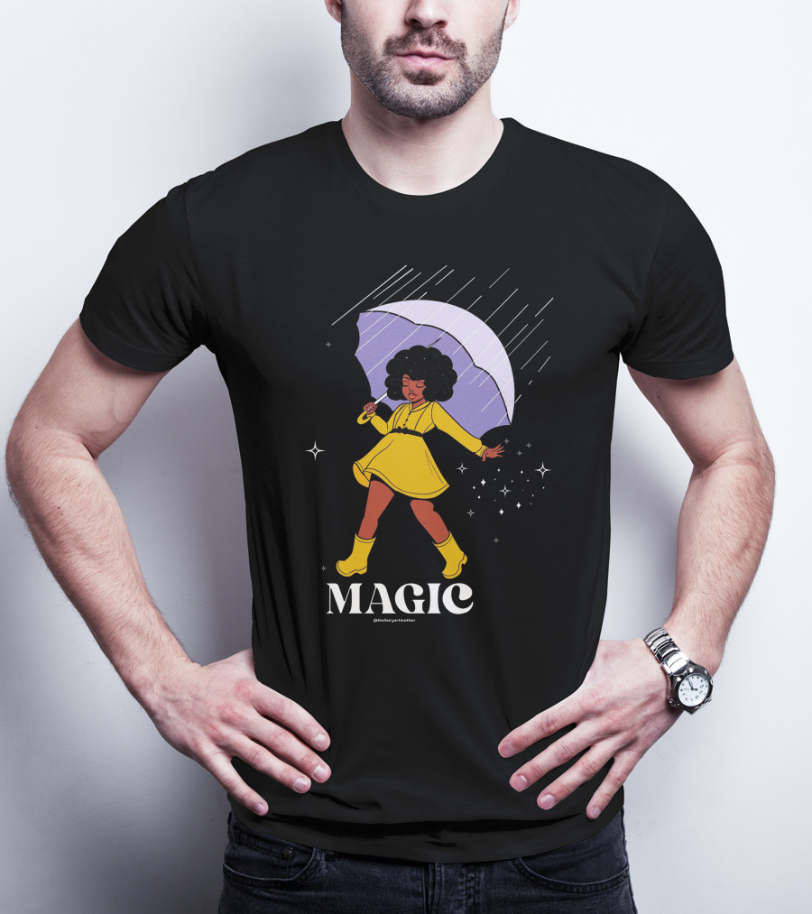 MAGIC TheFairyArtMother Rain Dance In Yellow Dress T-Shirt