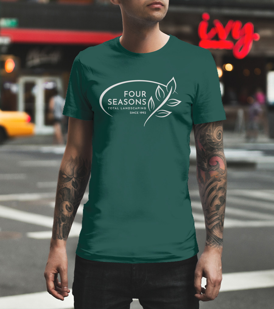 Four Seasons Total Landscaping Since 1992 Leaf T-Shirt