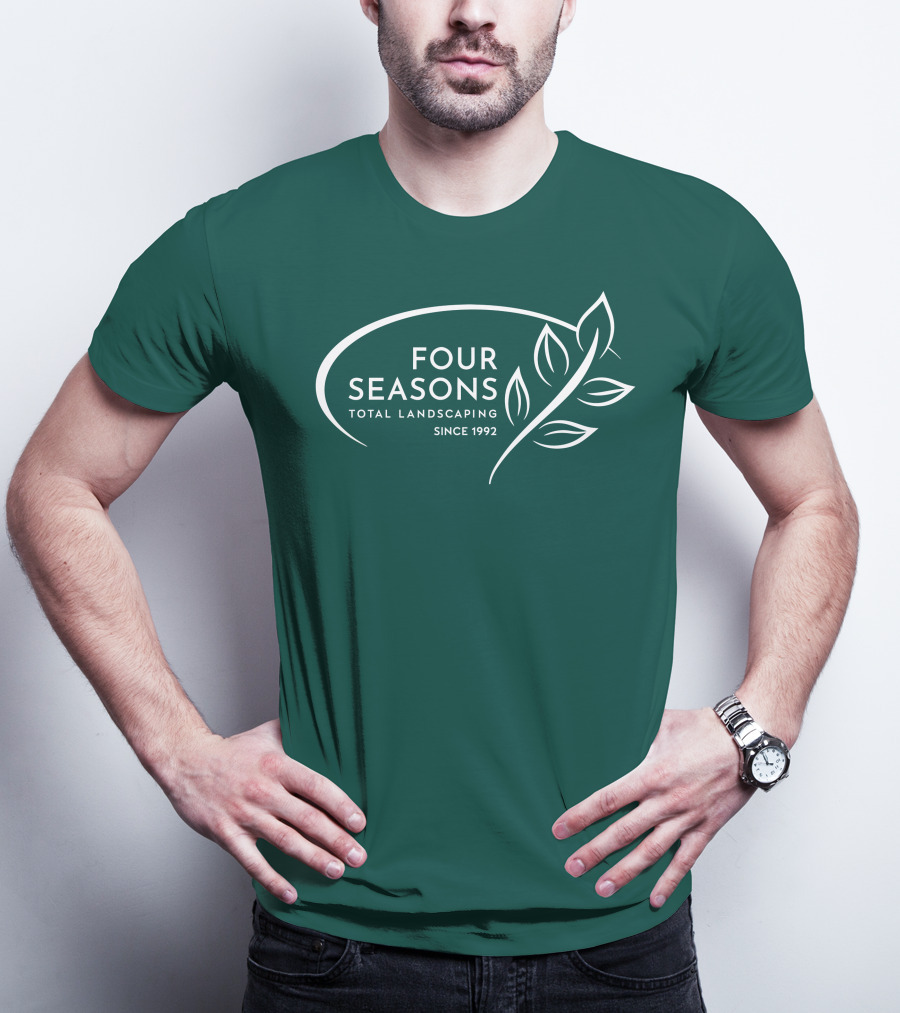 Four Seasons Total Landscaping Since 1992 Leaf T-Shirt