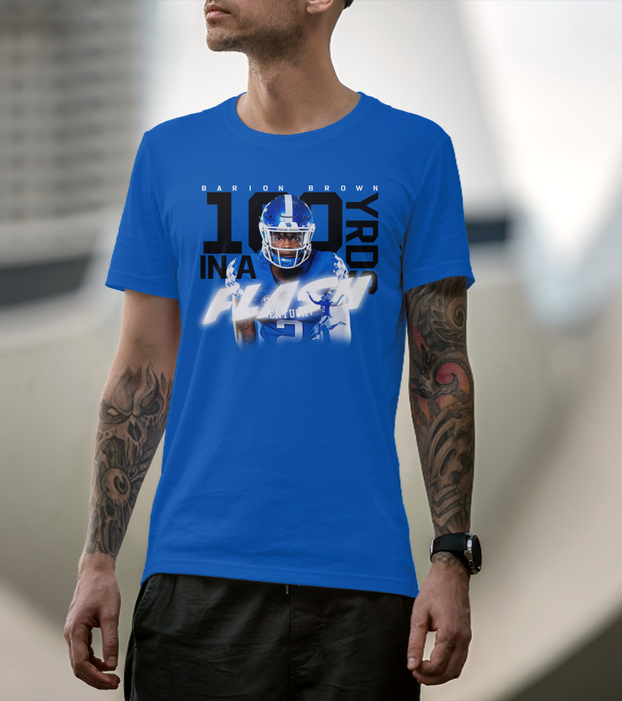 Barion Brown Kentucky 100 Yards In A Flash T-Shirt