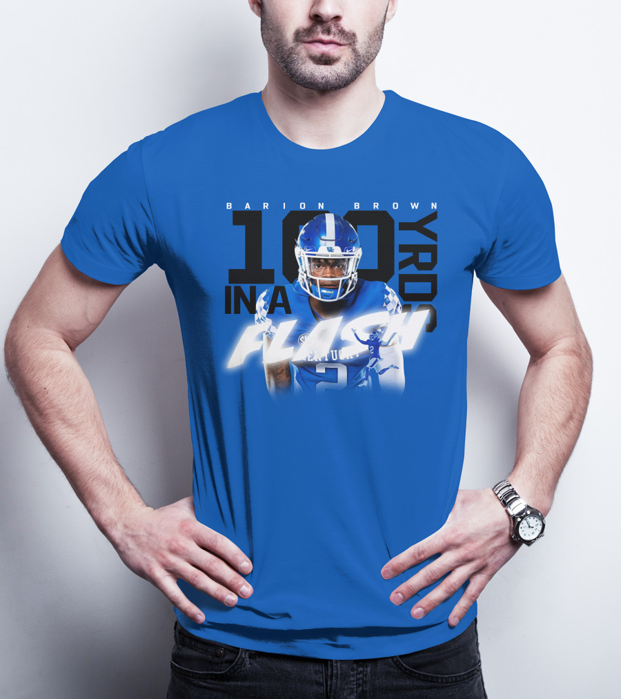Barion Brown Kentucky 100 Yards In A Flash T-Shirt
