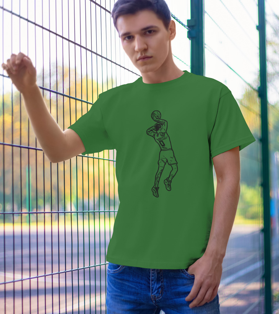 Jaytatum0 Jayson Tatum Basketball Dunk T-Shirt