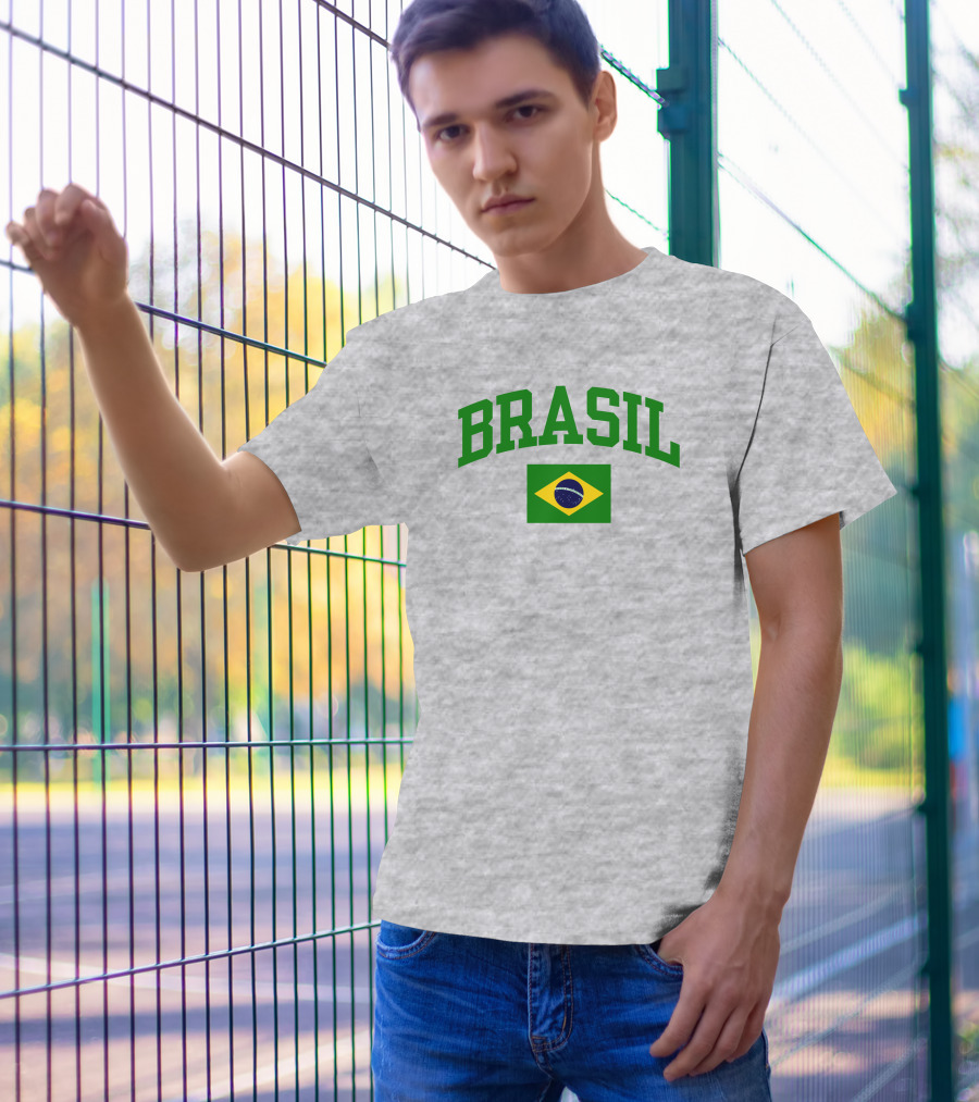 Nowunitedmusic Josh Beauchamp Brasil Flag Wearing T-Shirt