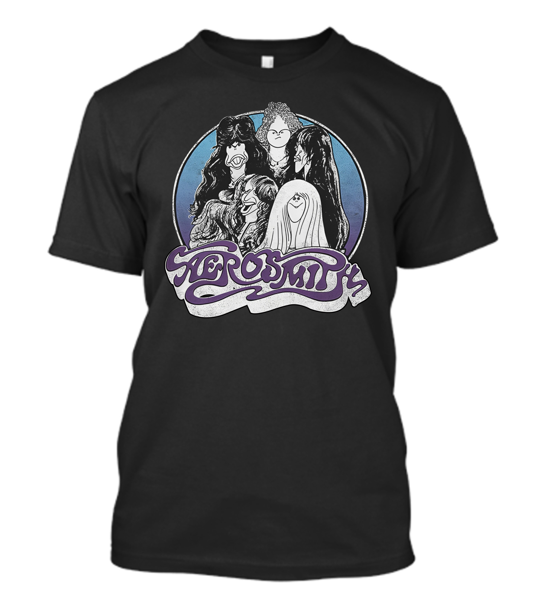 Aerosmith Cartoon Band Members T-Shirt