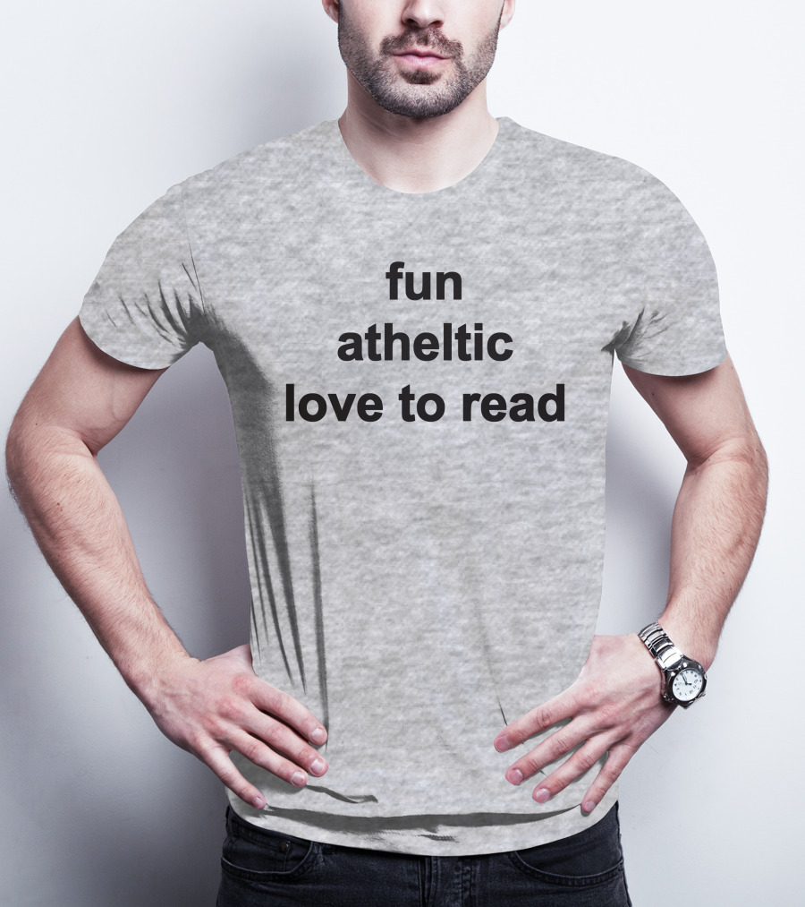 Fun Athletic Love To Read T-Shirt