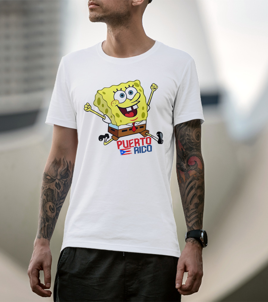 Ghetto Smosh Bob Esponja Puerto Rico T-Shirt