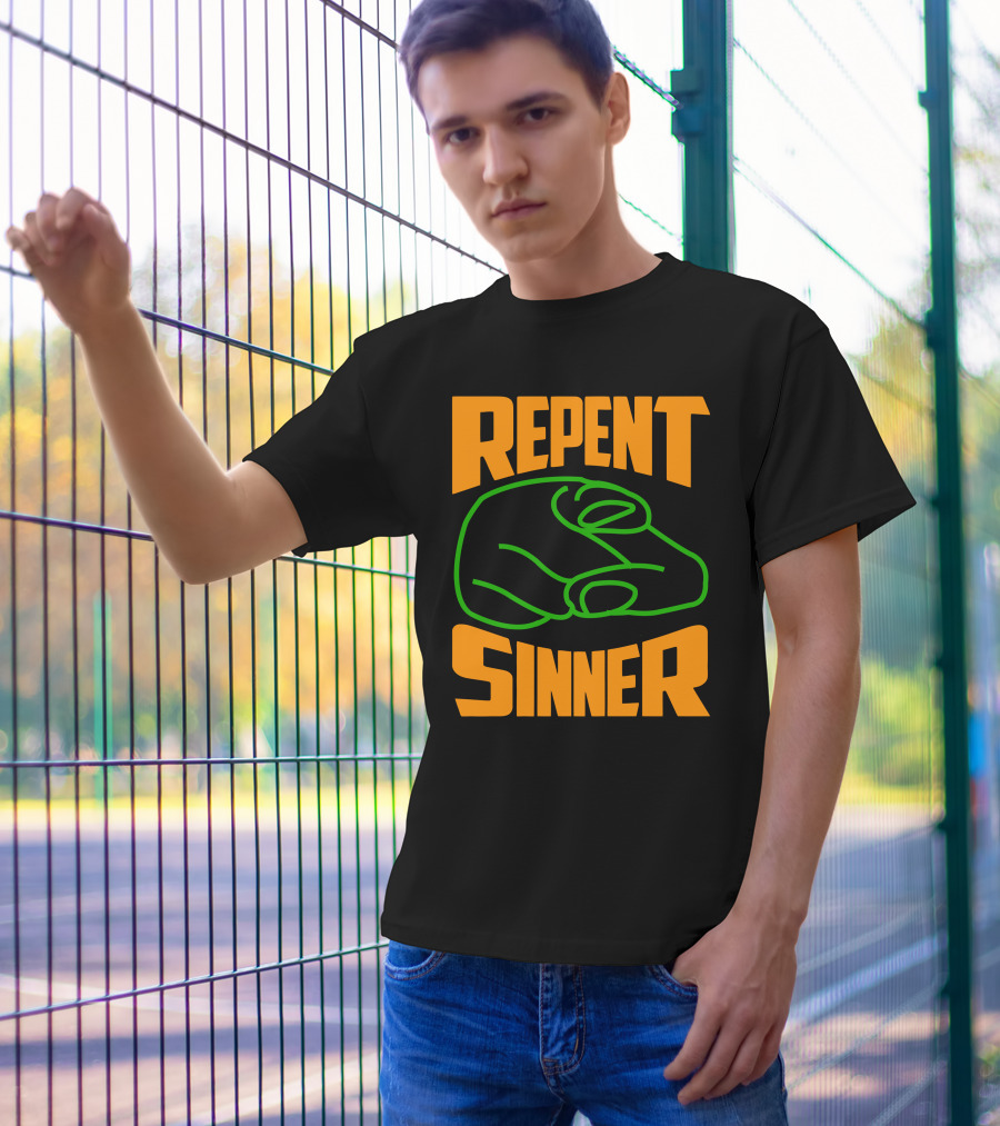 Repent Sinner Meme Fightclubvideos T-Shirt