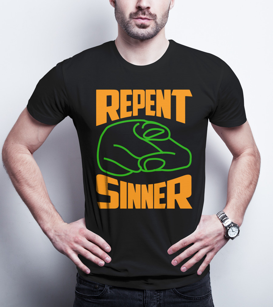 Repent Sinner Meme Fightclubvideos T-Shirt