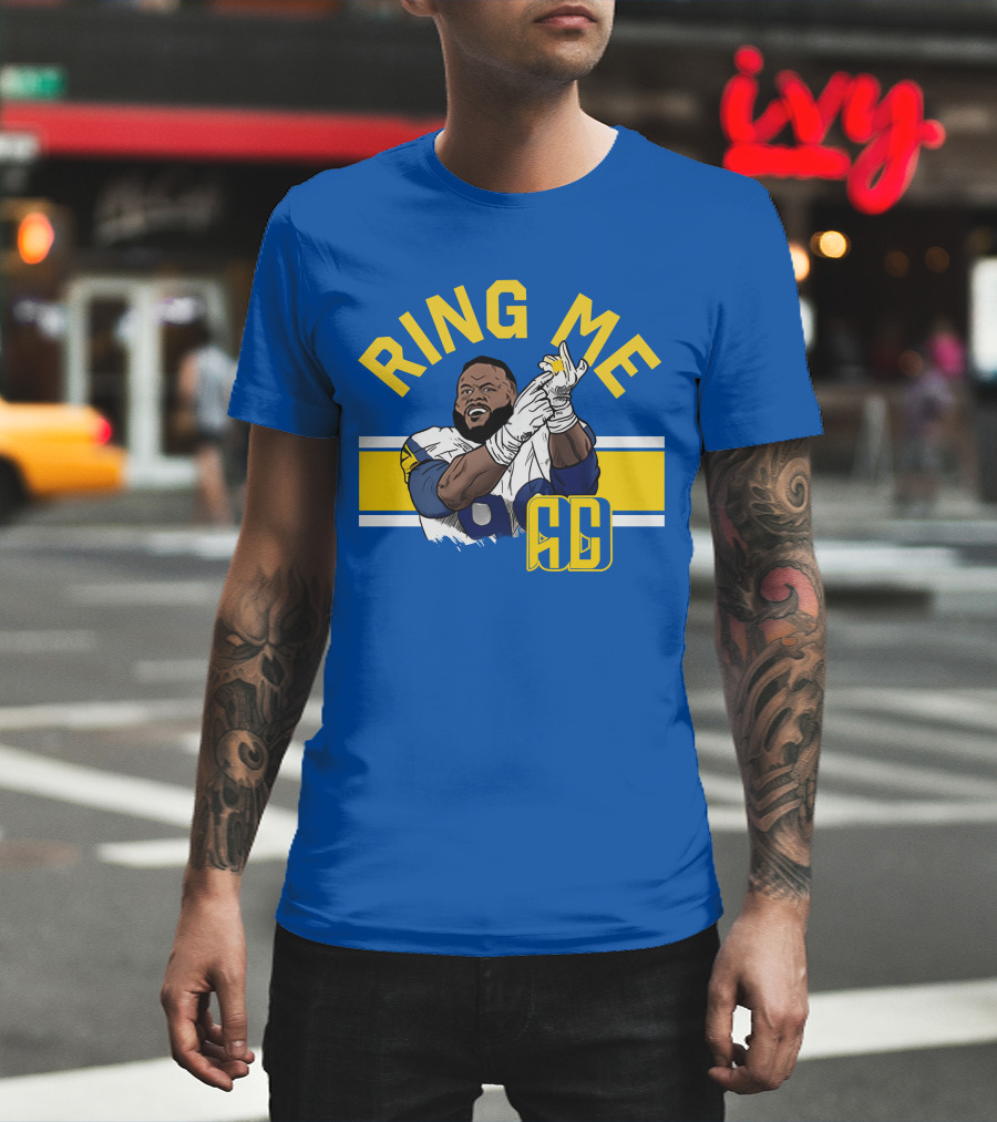 Aaron Donald Ring Me Represent Store Official NFL Merchandise T-Shirt