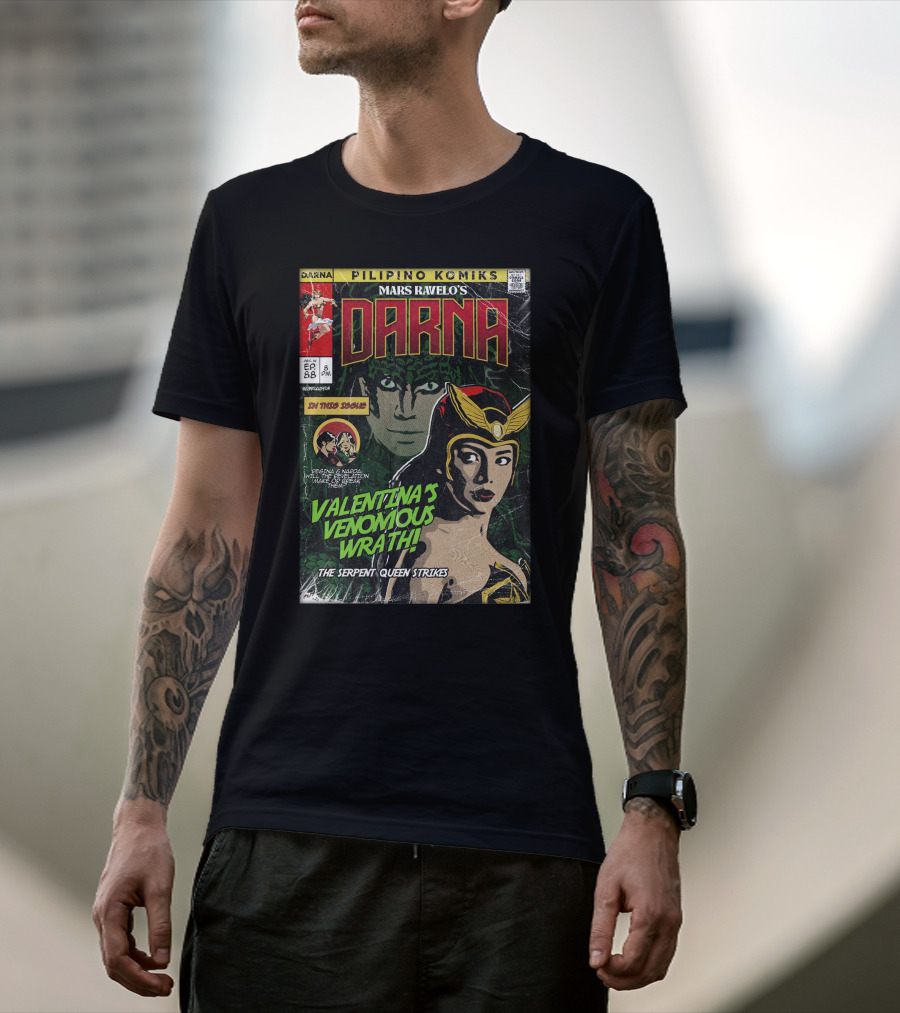 Pilipino Komiks Mars Ravelo's Darna Valentina's Venomous Wrath The Serpent Queen Strikes T-Shirt