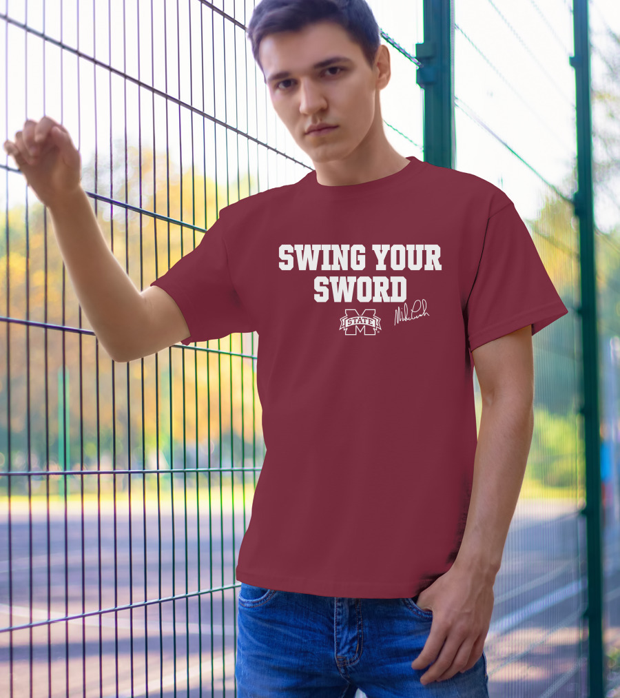Swing Your Sword Mike Leach M State T-Shirt