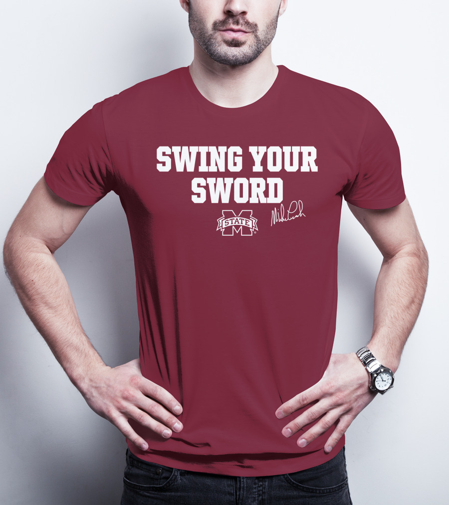 Swing Your Sword Mike Leach M State T-Shirt