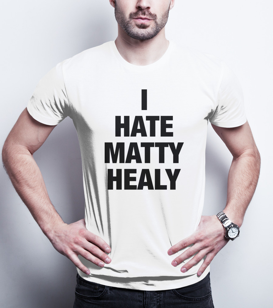 Emmyhartman Wearing I Hate Matty Healy T-Shirt