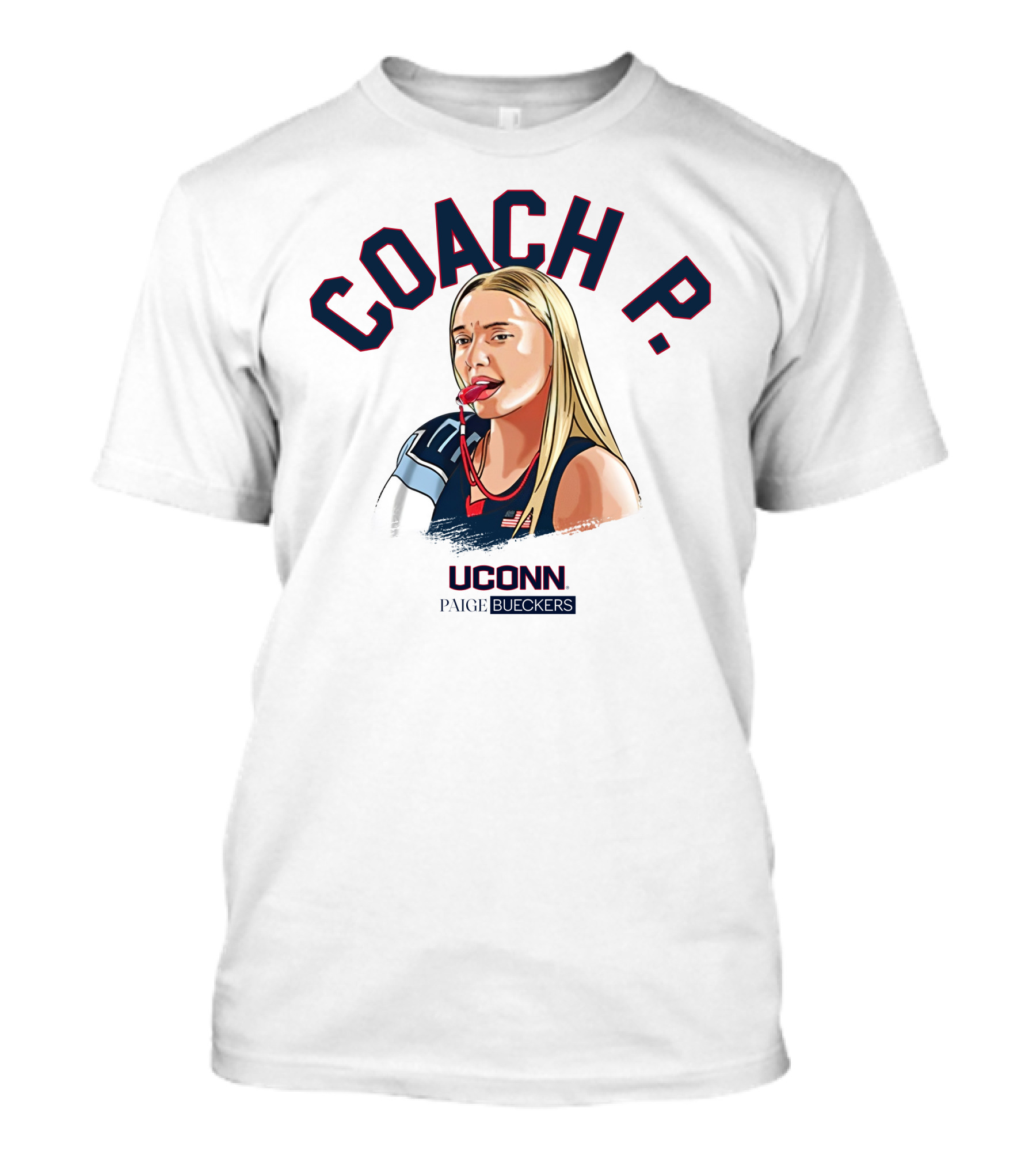 COACH P UConn Paige Bueckers Maggie Vanoni T-Shirt