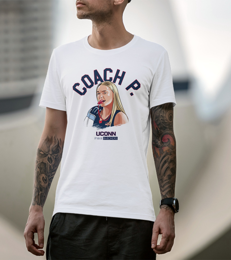 COACH P UConn Paige Bueckers Maggie Vanoni T-Shirt