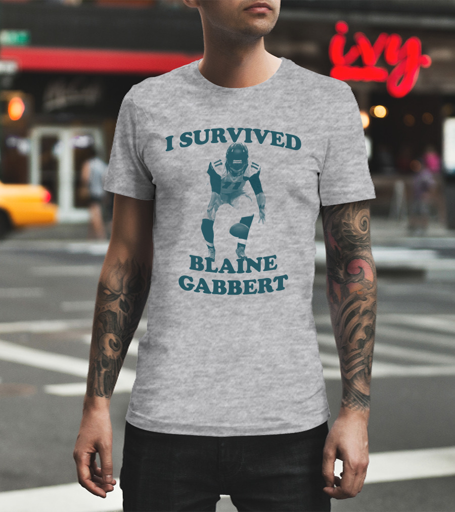I Survived Blaine Gabbert Football Quarterback Action T-Shirt