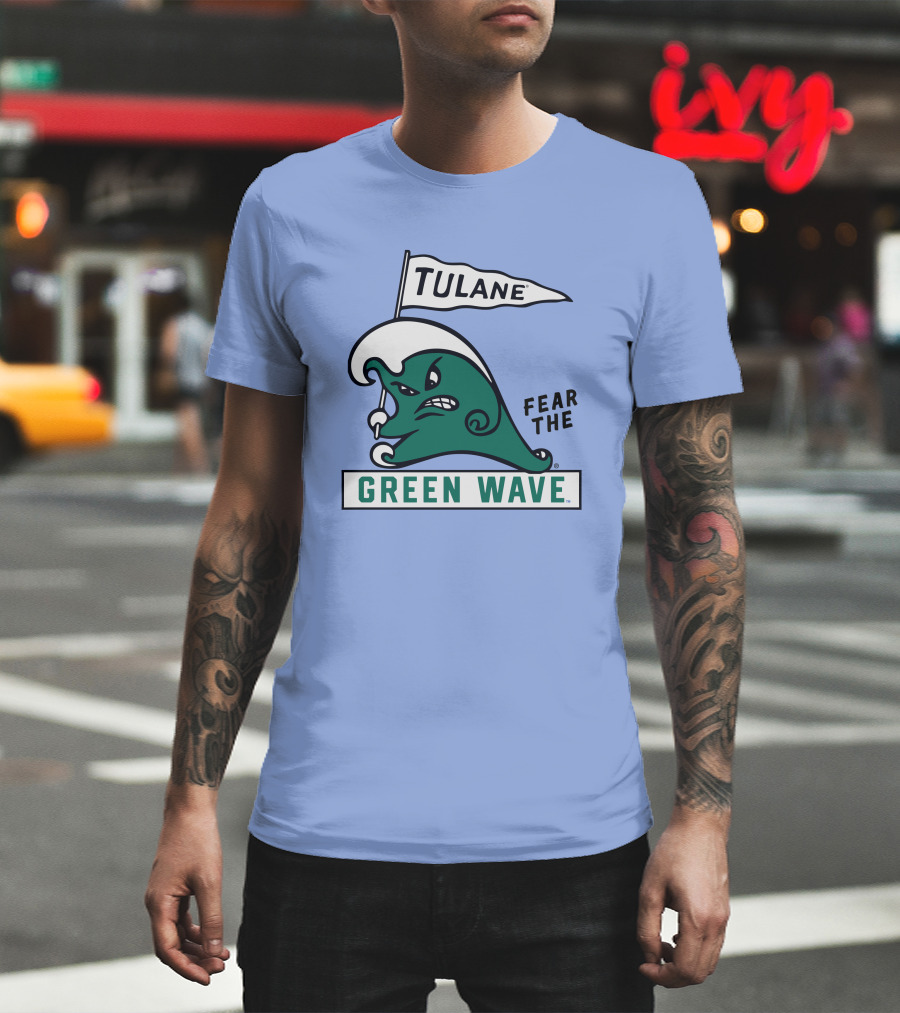 Homefield Tulane Green Wave Fear The Green Wave T-Shirt