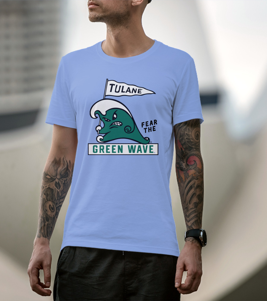 Homefield Tulane Green Wave Fear The Green Wave T-Shirt