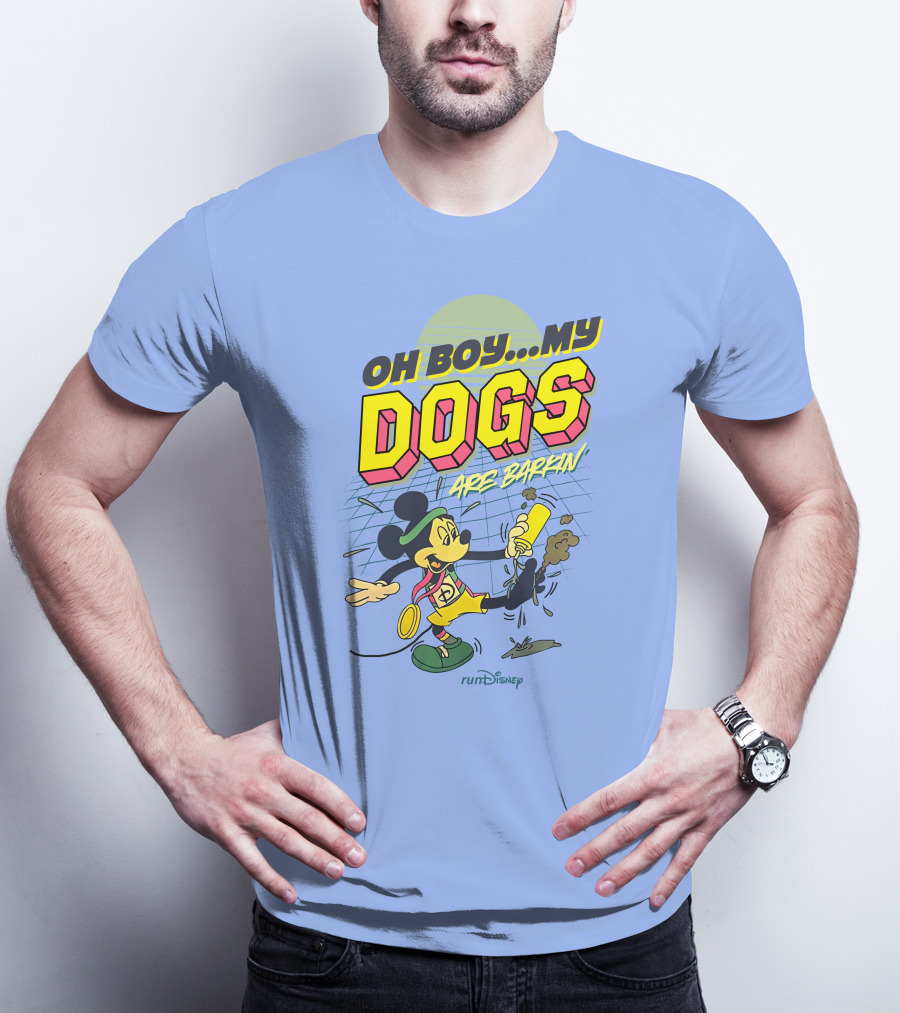RunDisney Expo Oh Boy My Dogs Are Barkin Rundisney Mickey Mouse T-Shirt