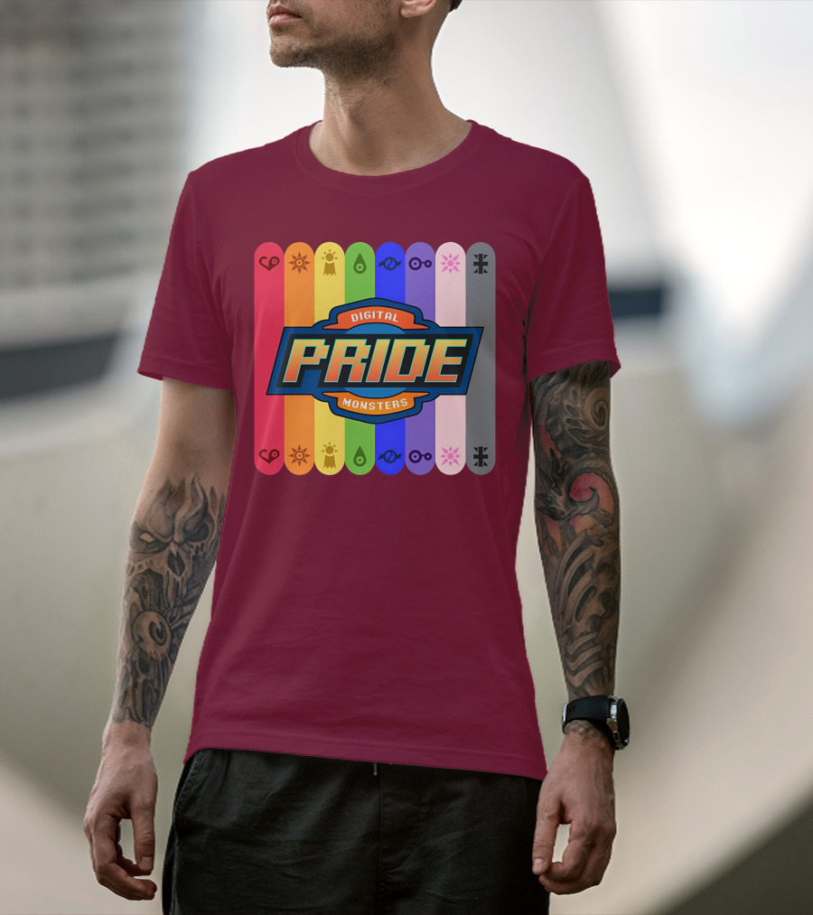 Indigothehimbo Digital Pride Monsters Rainbow Symbol Collection T-Shirt