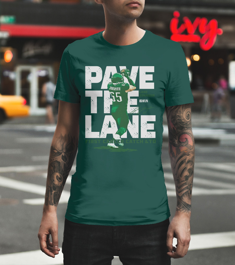 Pave The Lane Johnson NFLPA First Career Catch And TD T-Shirt